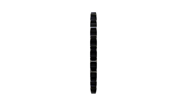 60A25H 23/32" PLAIN BORE-HARDENED TEETH-BLACK OXIDE
