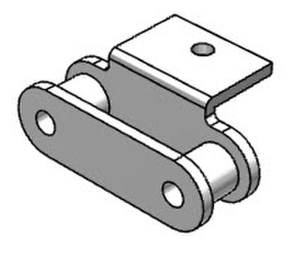 C2060 HEAVY STAINLESS QUEST A-1 ROLLER LINK SOLID ROLLER