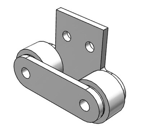 C2082 HEAVY STAINLESS SA-2 ROLLER LINK